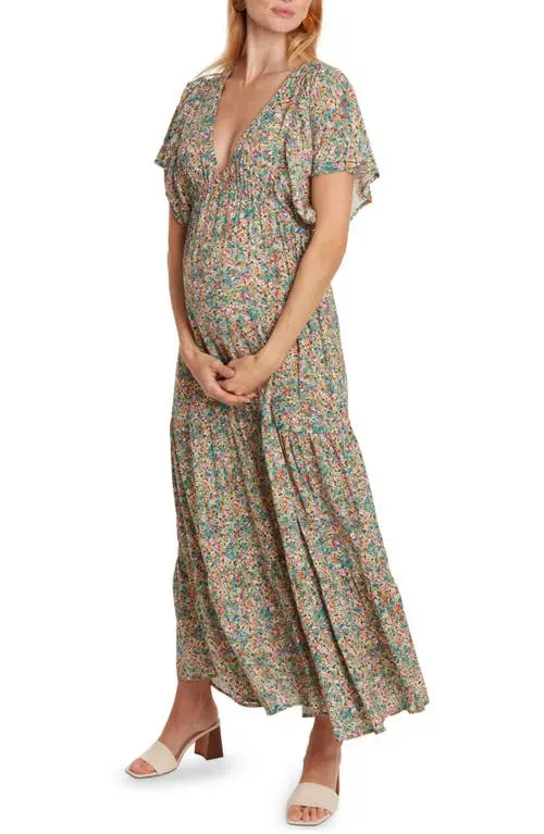 CACHE COEUR Victoria Maternity And Nursing Maxi Dress