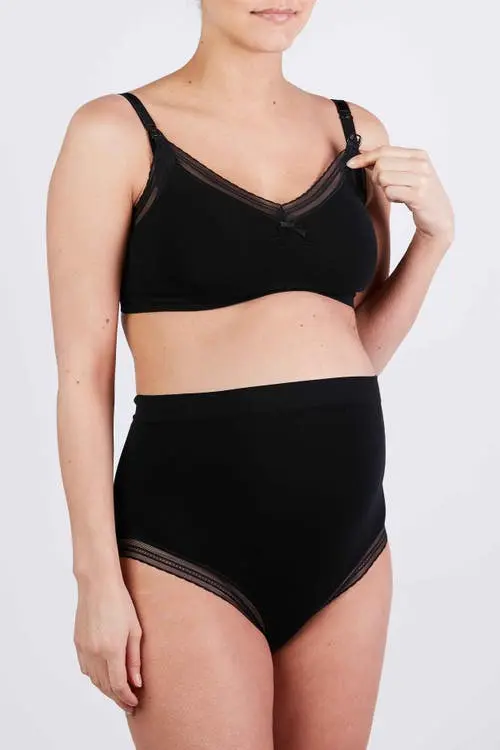 CACHE COEUR Milk Maternity And Nursing Seamless Bra - Black