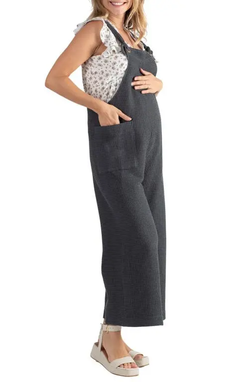 CACHE COEUR Maternity And Nursing Dungaree Maya - Anthracite