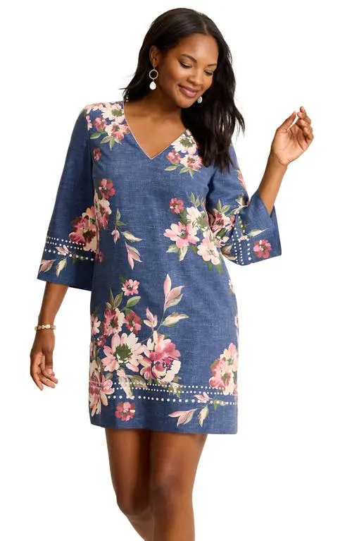 Tommy Bahama Fuji Tidal Bloom Silk Mini Dress