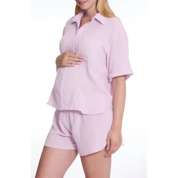 CACHE COEUR Maternity Pajama Set Ice Cream - Lilac