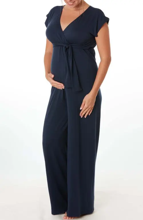 CACHE COEUR Origin Pregnancy And Nursing Jumpsuit - Indigo