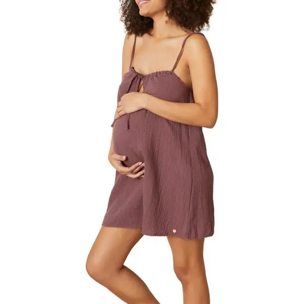 CACHE COEUR Maternity And Nightdress Trousseau - Plum