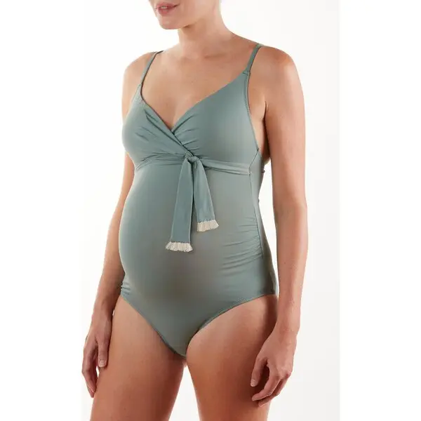 CACHE COEUR Manitoba Maternity Swimsuit - Sage