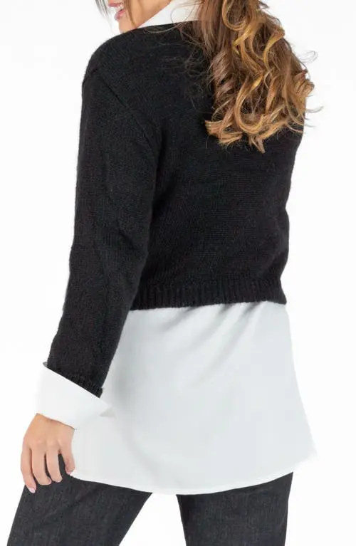 CACHE COEUR Gaspard Maternity Crop Top Sweater