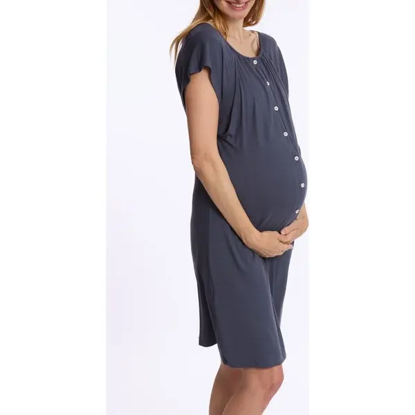 CACHE COEUR Louna Maternity And Nursing Nightdress - Midnight Blue