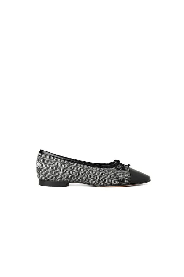 MENINA STEP Amelie Tweed Flats - Natural