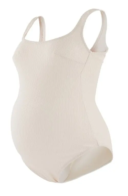 CACHE COEUR Maternity Bayside One-piece Swimsuit - Pearl