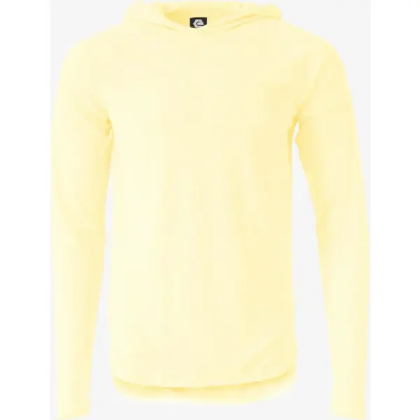 BENBEN Lightweight Long Sleeve Droptail Hoodie - Soft Yellow