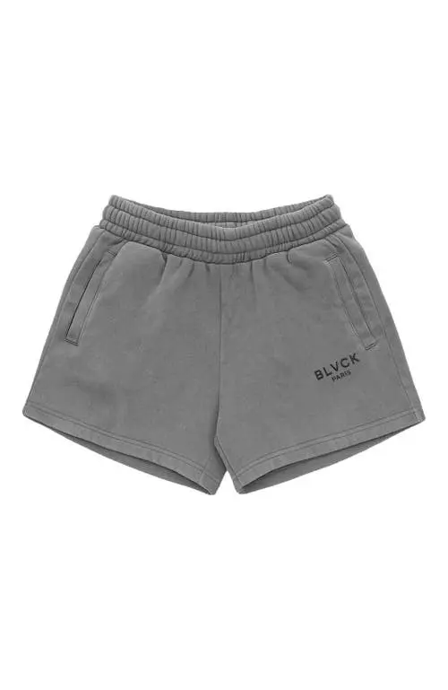 BLVCK Acid Wash Mini Shorts - Grey