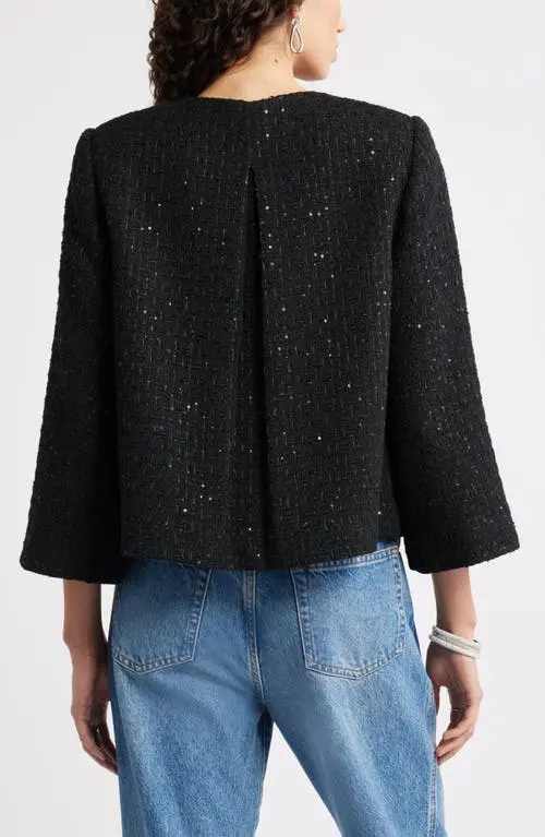 Nordstrom Collarless Bouclé Jacket