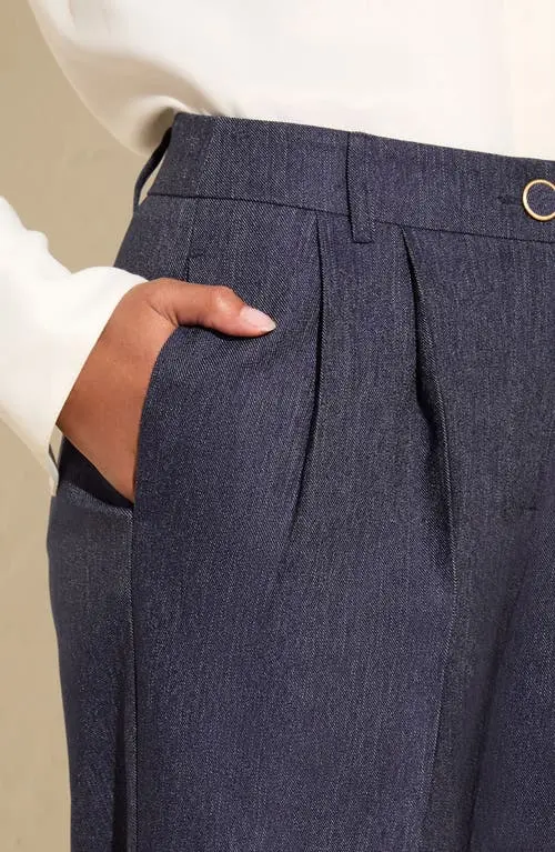 FRIENDS LIKE THESE Pleated Wide Leg Trousers