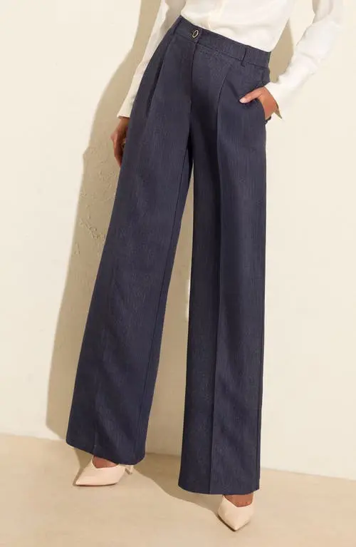 FRIENDS LIKE THESE Pleated Wide Leg Trousers