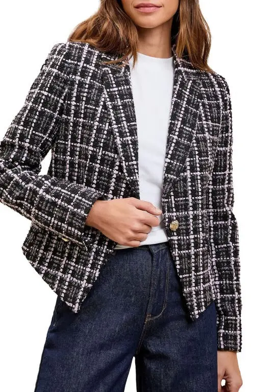 LIPSY Bouclé Crop Blazer