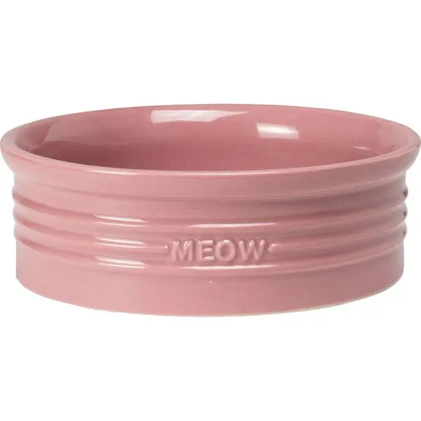 FRINGE STUDIO Meow Small Pet Bowl - Pink