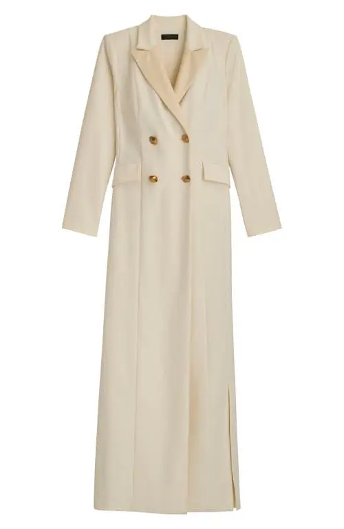 Donna Karan New York Double-breasted Crepe Blazer Gown