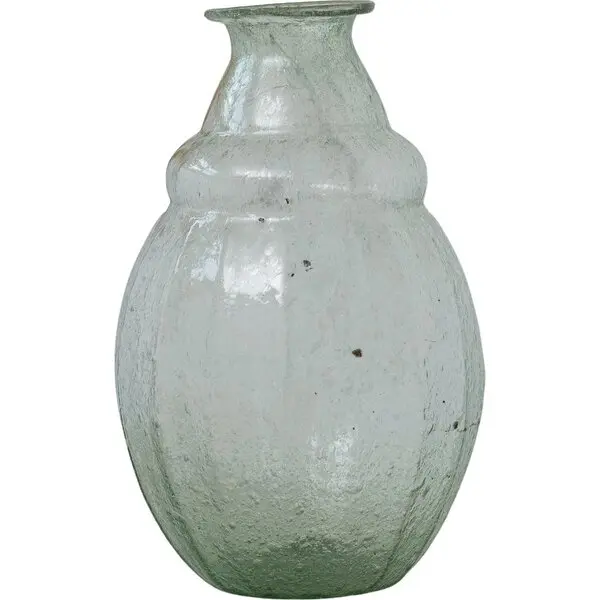 STORIED HOME Round Serene Glass Vase