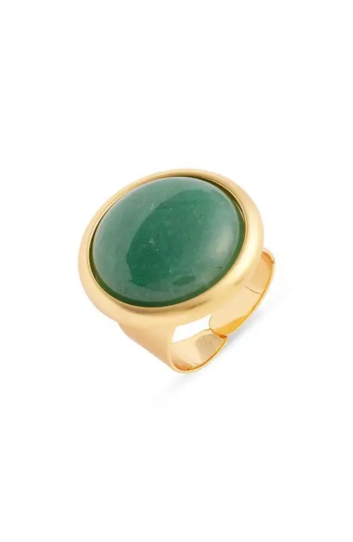 Nest Jewelry Brushed Ring - Green