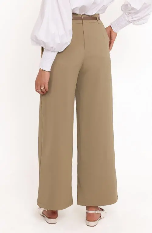 PETAL & PUP Ceres Belted Wide Leg Pants
