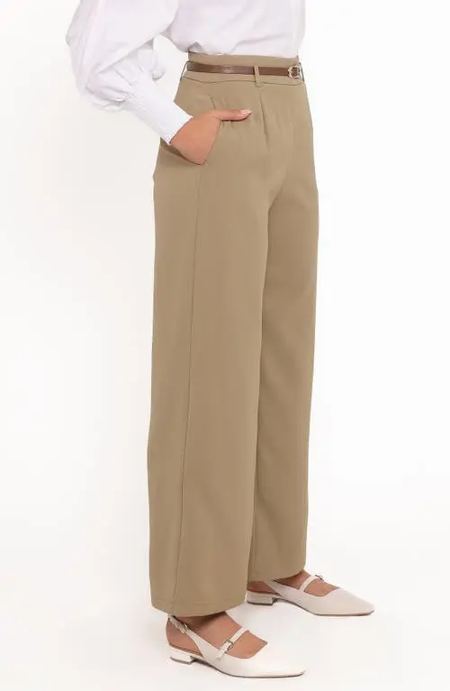 PETAL & PUP Ceres Belted Wide Leg Pants