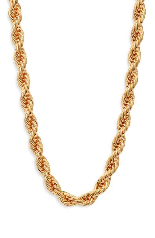 Nest Jewelry Statement Rope Chain Necklace - Gold