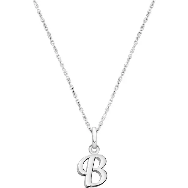TINY BLESSINGS Sterling Silver Initial Necklace - Silver - B