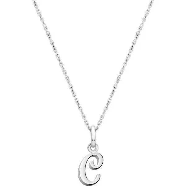TINY BLESSINGS Sterling Silver Initial Necklace - Silver - C