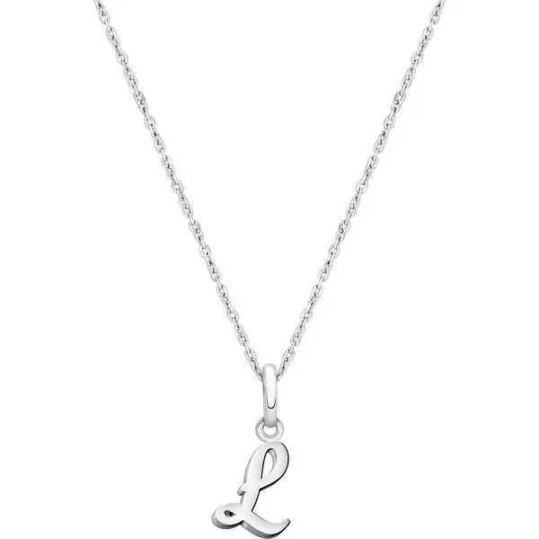 TINY BLESSINGS Sterling Silver Initial Necklace - Silver - L