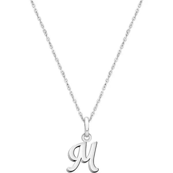 TINY BLESSINGS Sterling Silver Initial Necklace - Silver - M
