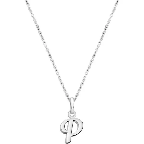 TINY BLESSINGS Sterling Silver Initial Necklace - Silver - P