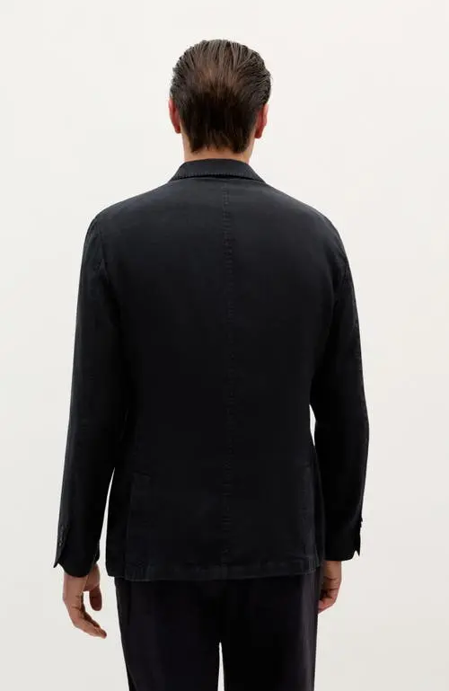 SCALPERS Double Breasted Linen Blazer