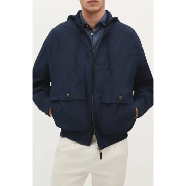 SCALPERS Bert Regular Fit Jacket - Navy