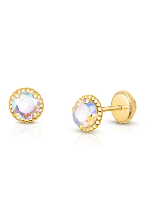 TINY BLESSINGS 14k Gold Enchanted Light Stud Earrings - 14k Yellow Gold