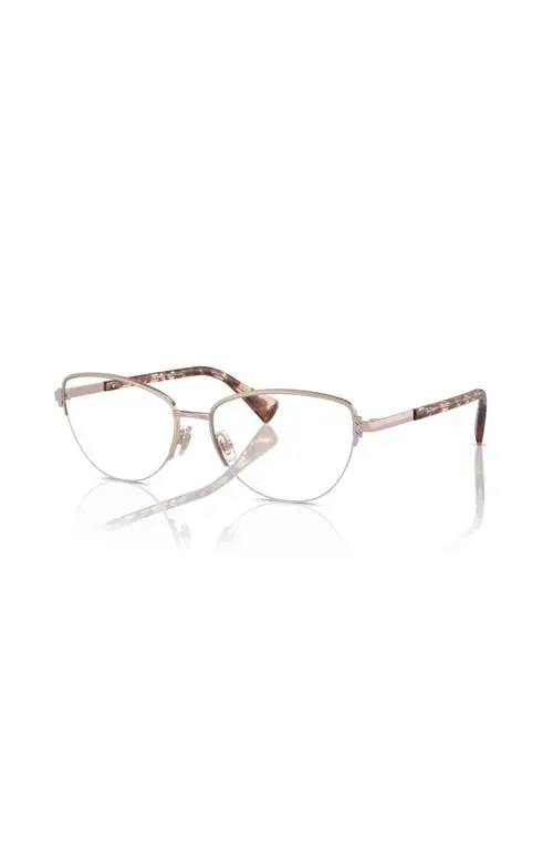 Ralph Lauren 56mm Cat Eye Optical Glasses - Gold
