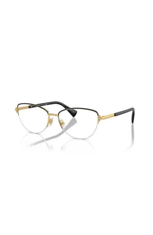 Ralph Lauren 56mm Cat Eye Optical Glasses - Gold/black