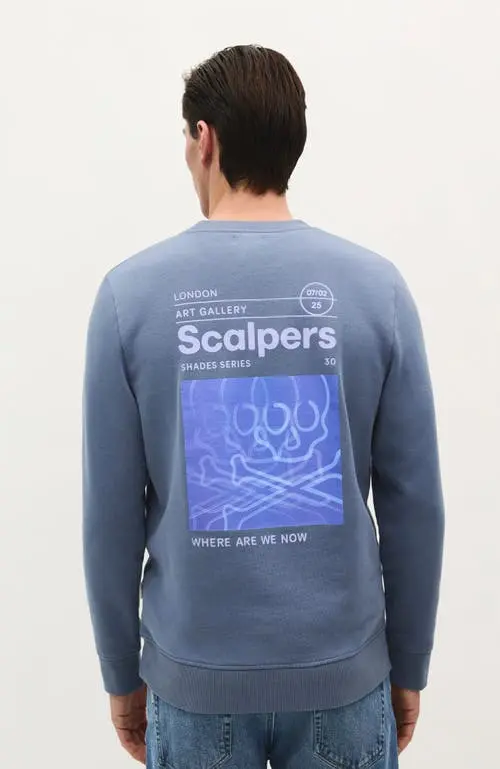 SCALPERS New Stroke Hoodie - Blue