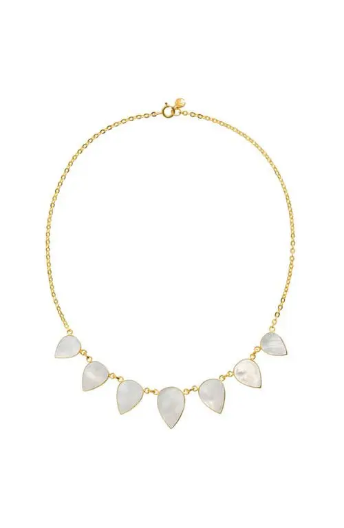 FREYA ROSE Warrioress Small Mother Of Pearl Necklace - Small Pearl