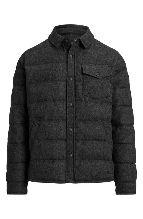 Polo Ralph Lauren Quilted Down Shacket - Barclay Heather X