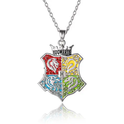 HARRY POTTER Hogwarts Crest Charm Pendant Necklace - Multi
