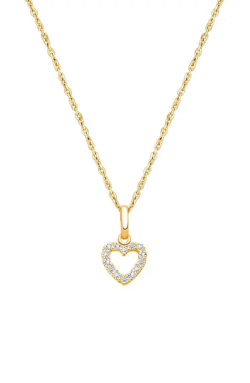 TINY BLESSINGS 14k Gold Diamond Heart Necklace - 14k Yellow Gold