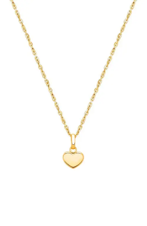 TINY BLESSINGS 14k Gold Heart Shaped Pendant Necklace - 14k Yellow Gold