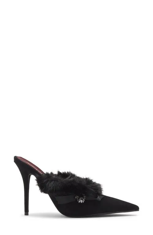Jeffrey Campbell Rococo Faux Fur Mule