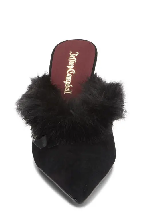 Jeffrey Campbell Rococo Faux Fur Mule