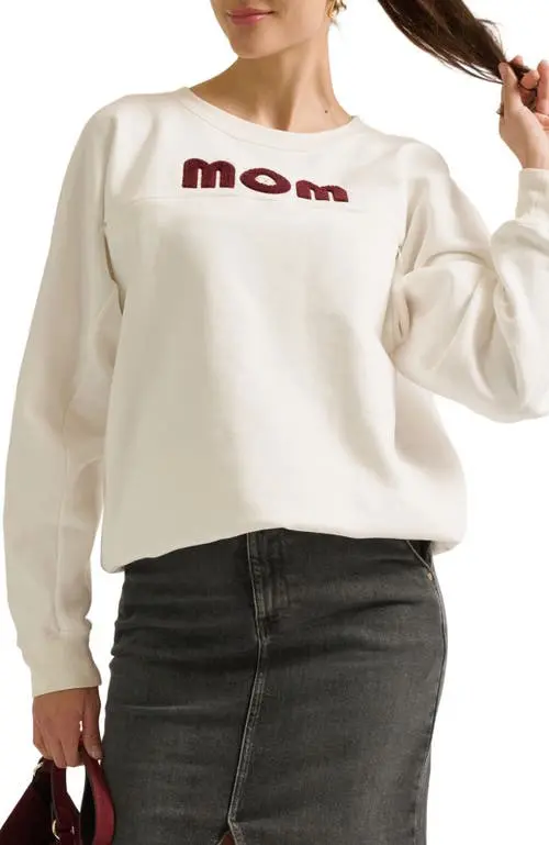 CACHE COEUR Maternity & Nursing Sweatshirt - Ivory