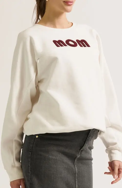 CACHE COEUR Maternity & Nursing Sweatshirt - Ivory