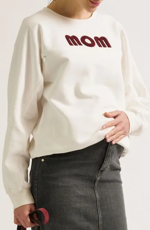CACHE COEUR Maternity & Nursing Sweatshirt - Ivory