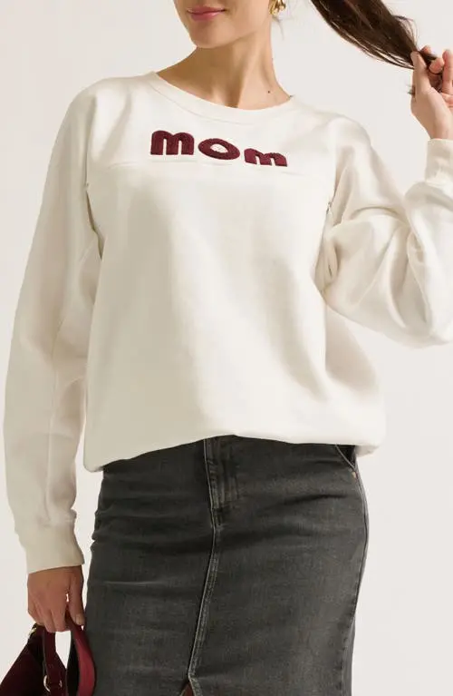 CACHE COEUR Maternity & Nursing Sweatshirt - Ivory