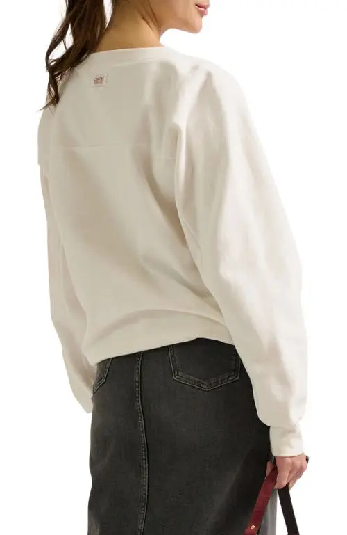 CACHE COEUR Maternity & Nursing Sweatshirt - Ivory