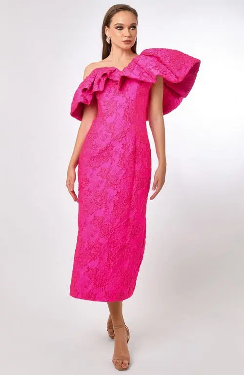BARIANO Soleil Dramatic Shoulder Column Midi