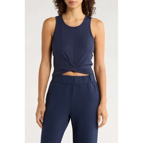 MPG Twist Front Cropped Tank Top